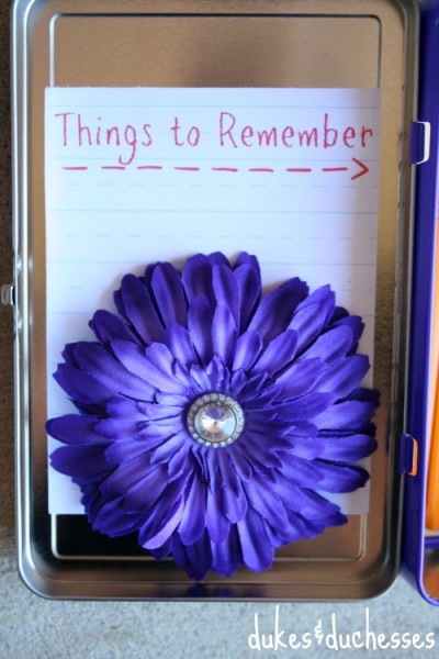 Embellished Pencil Box {with a Free Printable}