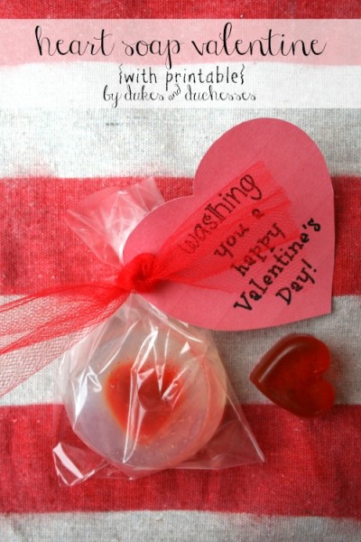 Heart Soap Valentine {with a Printable}