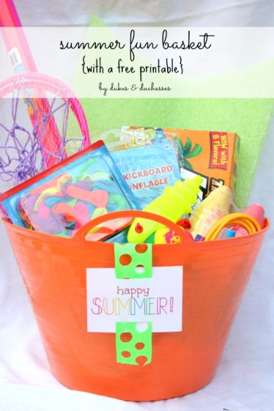 Summer Fun Basket {with a Printable}