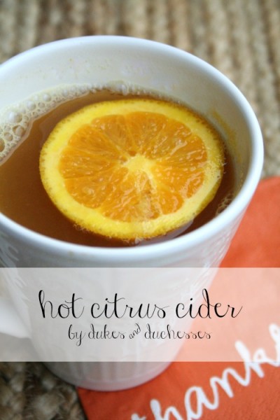 Hot Citrus Cider