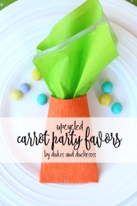 Upcycled Carrot Party Favors