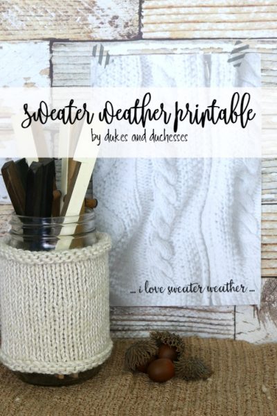 Sweater Weather Fall Printable