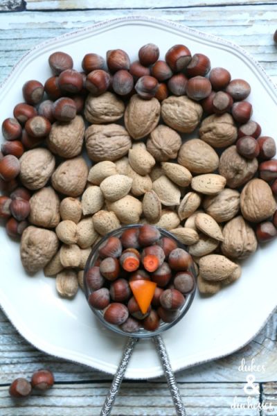 Turkey Nut Platter for Thanksgiving