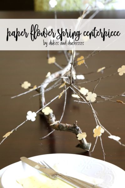 Paper Flower Spring Centerpiece