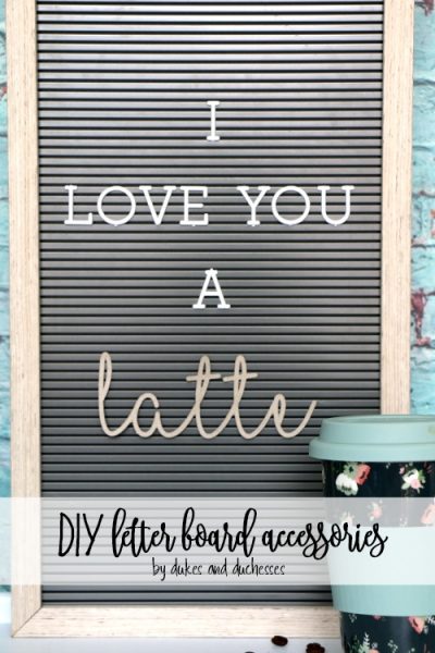 DIY Letter Board Accessories | Letters (Different Fonts) & Shapes