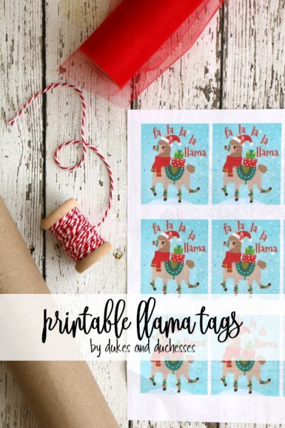 Fa La La La Llama Gift Guide and Holiday Printable