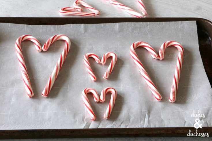 Candy Cane Heart Mug Toppers