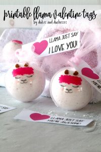 Printable Llama Valentine Tags - Dukes and Duchesses