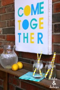 DIY Come Together Porch Sign