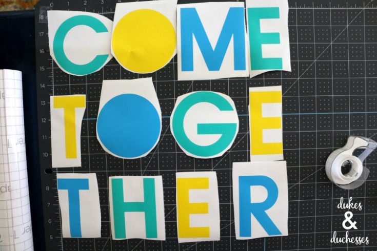 DIY Come Together Porch Sign