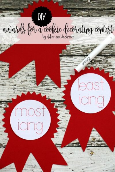 DIY Awards for a Cookie Decorating Contest